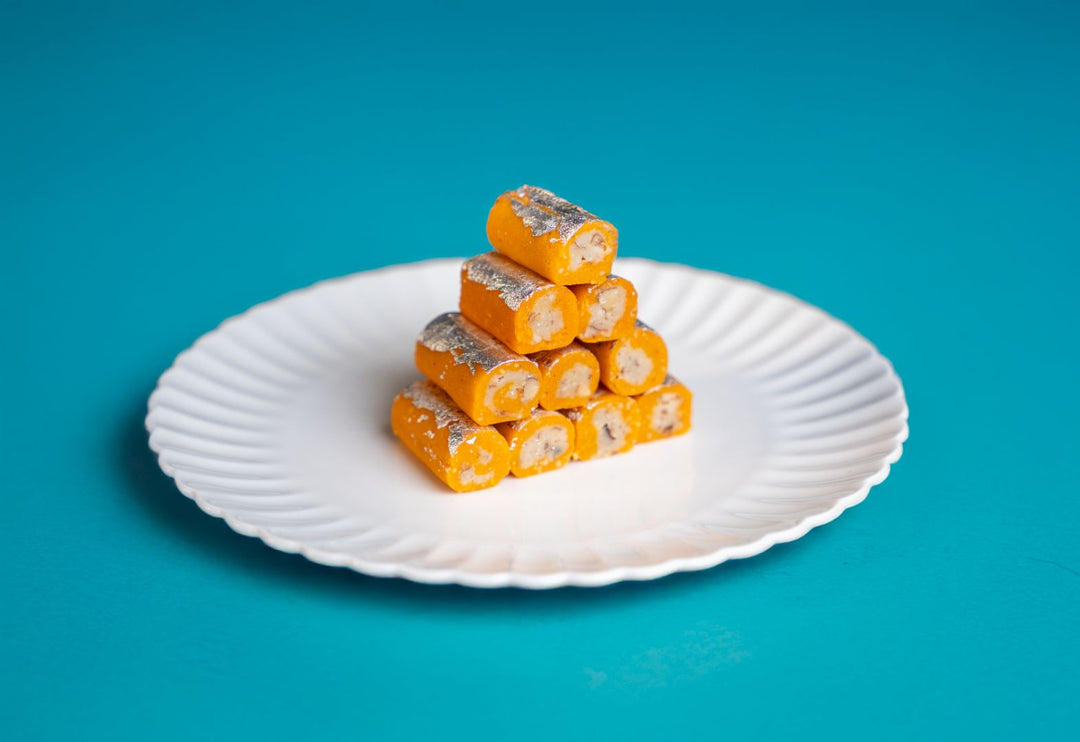 Badam Pista Roll | Best Indian Sweets – Chowpatty Sweets & Snacks